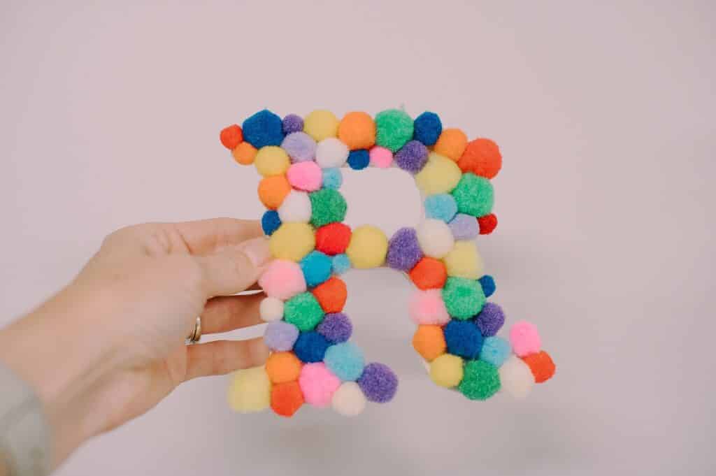 How to Make a Pom Pom Covered Letter R