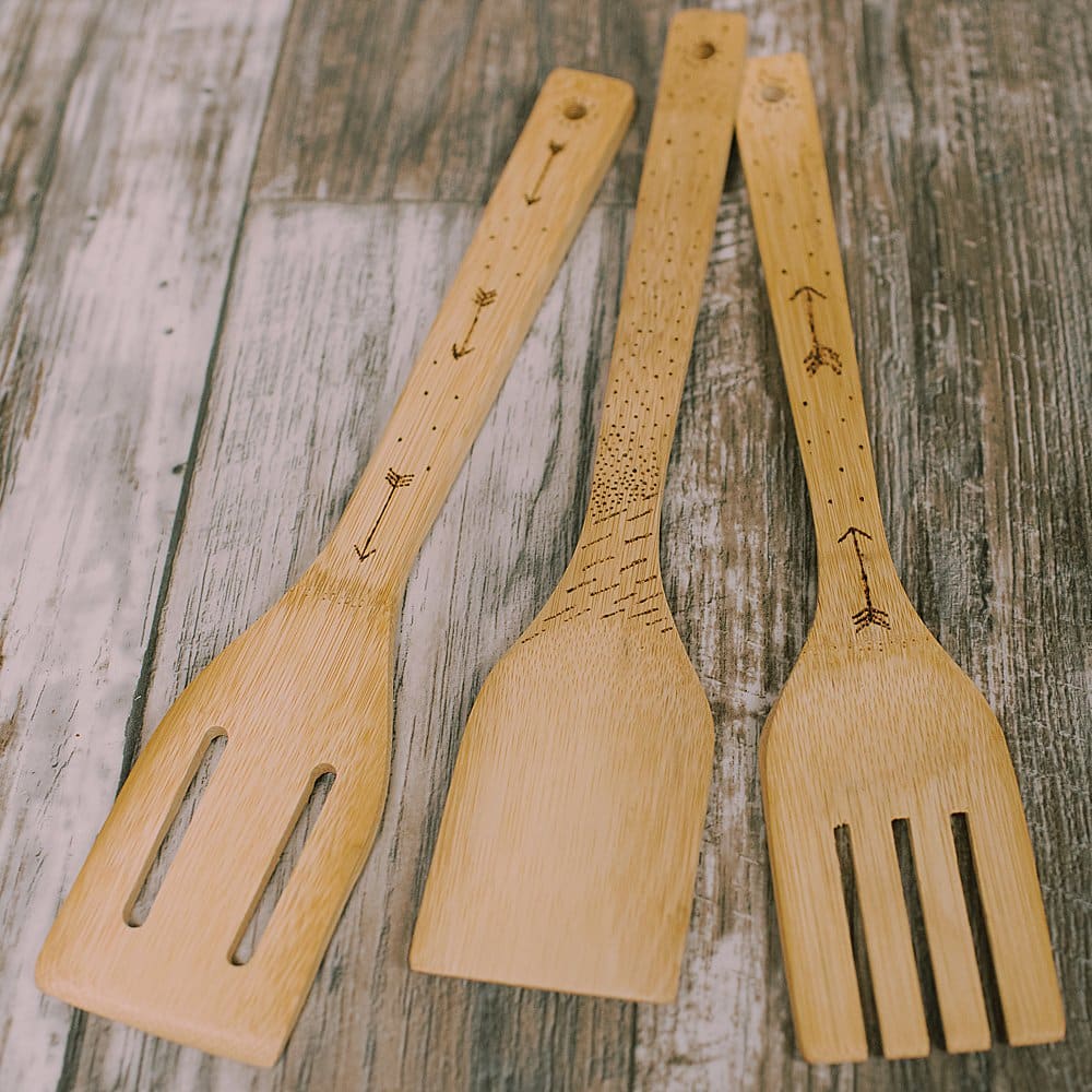 DIY Woodburned Wooden Utensil Wall Hanging