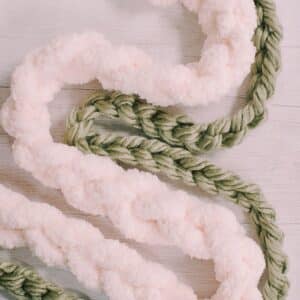 How to Make a DIY Chain Stitch Garland with Chunky Yarn