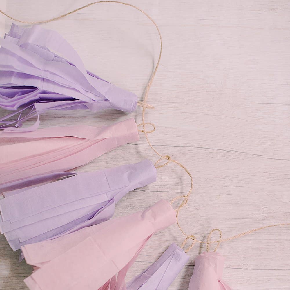 How to Make a Tissue Paper Tassel Garland
