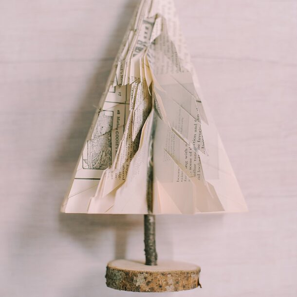 How to Make Book Page Trees | Easy Book Page Crafts