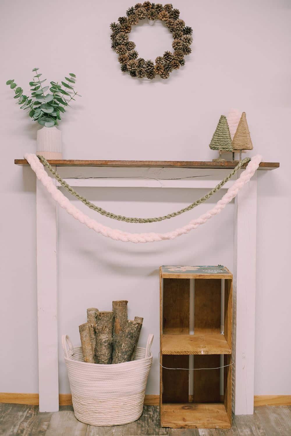 How to Make a DIY Chain Stitch Garland with Chunky Yarn - Laura Radniecki