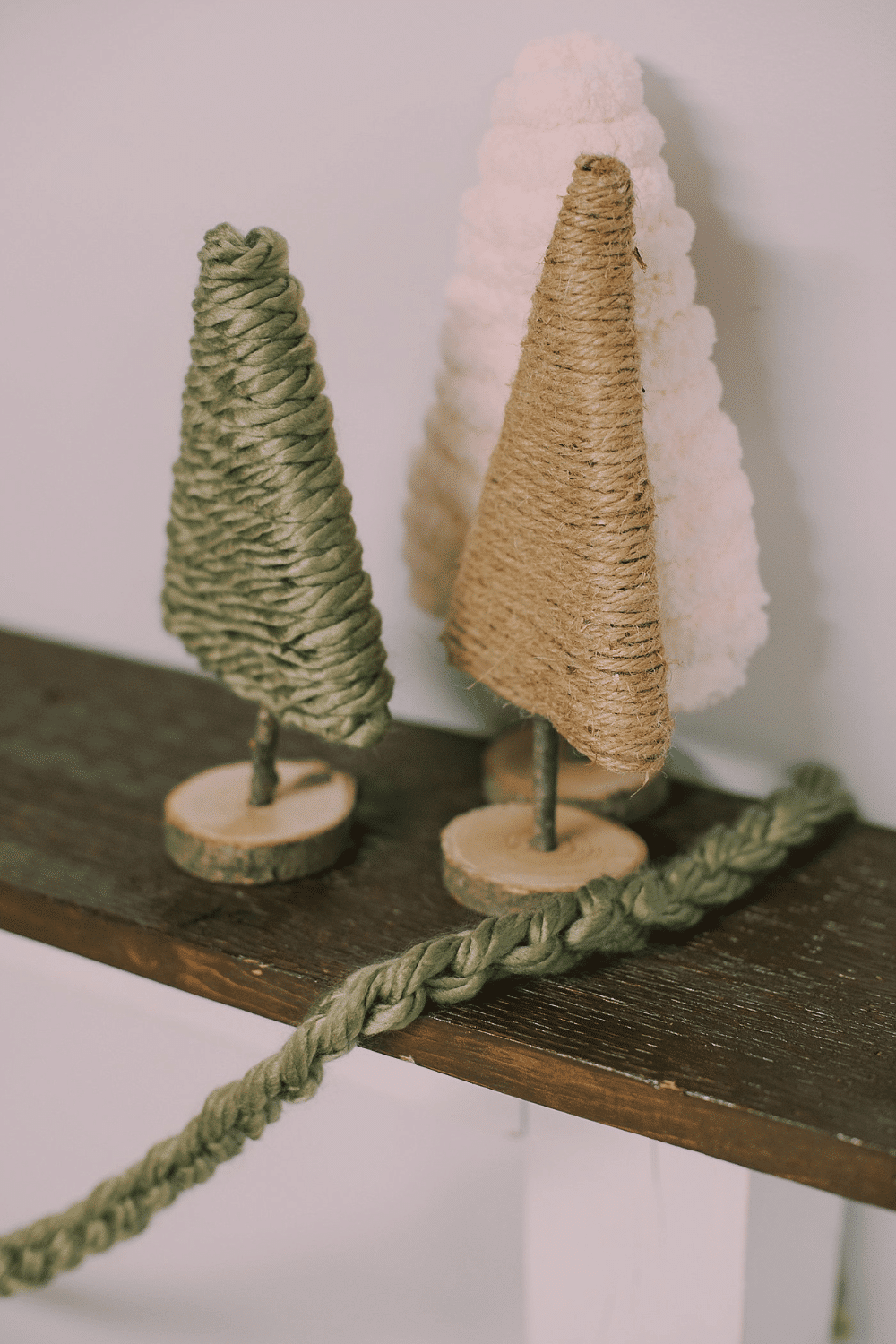 How to Make a DIY Chain Stitch Garland with Chunky Yarn - Laura Radniecki