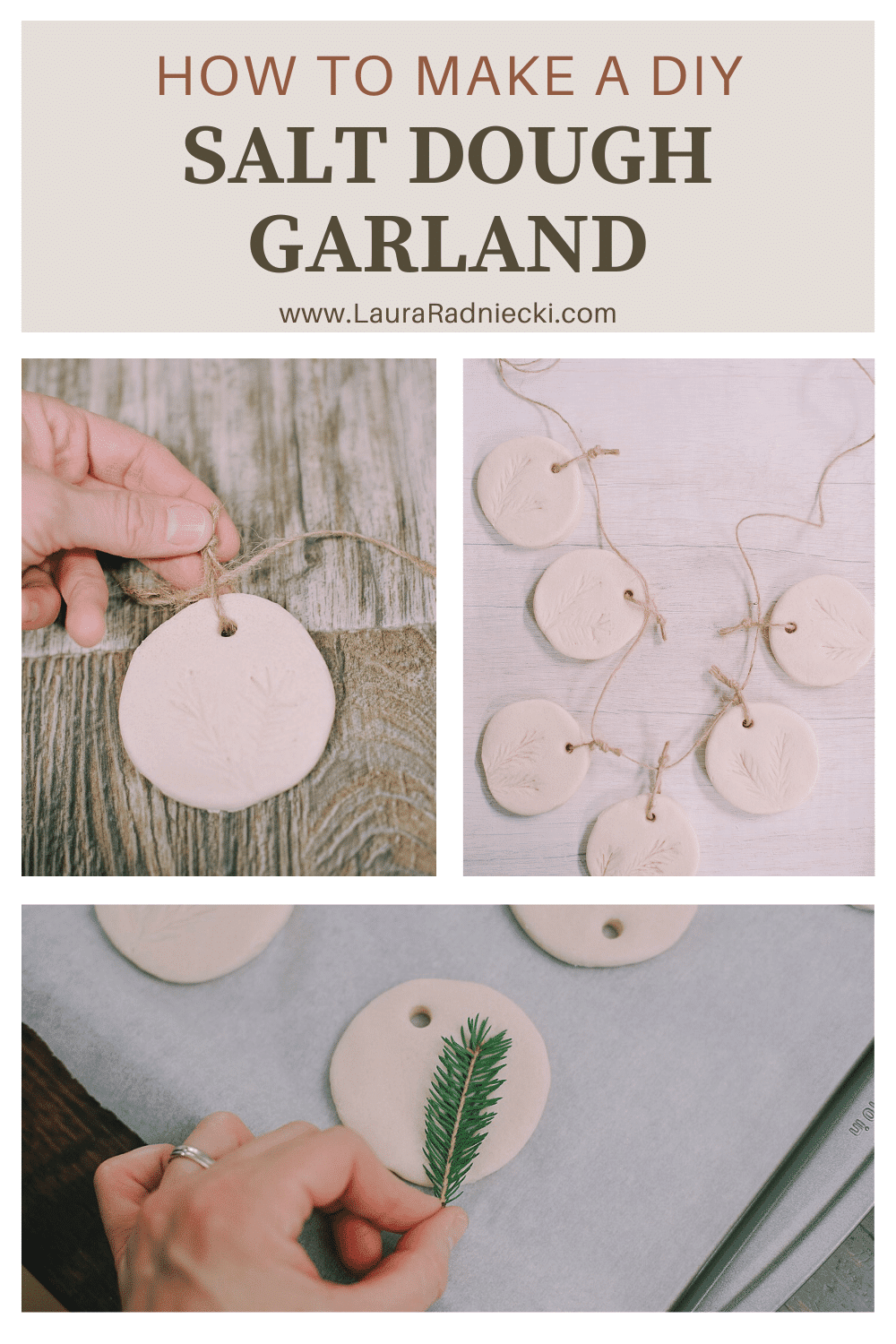 How to Make a DIY Salt Dough Garland | Salt Dough Craft Ideas - Laura ...