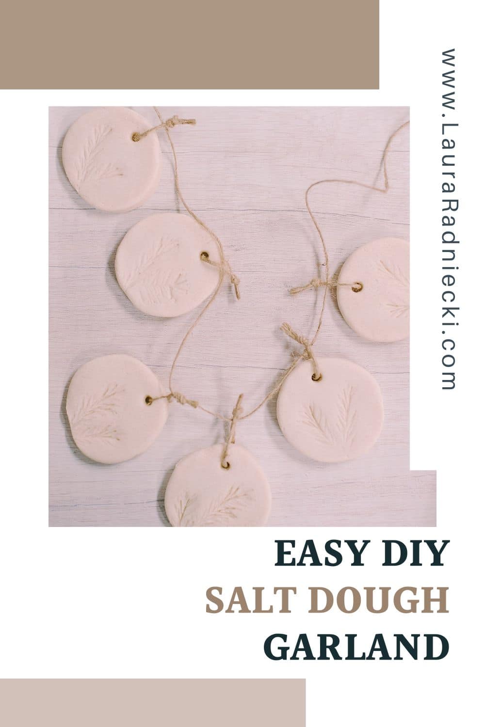How to Make a DIY Salt Dough Garland | Salt Dough Craft Ideas - Laura ...