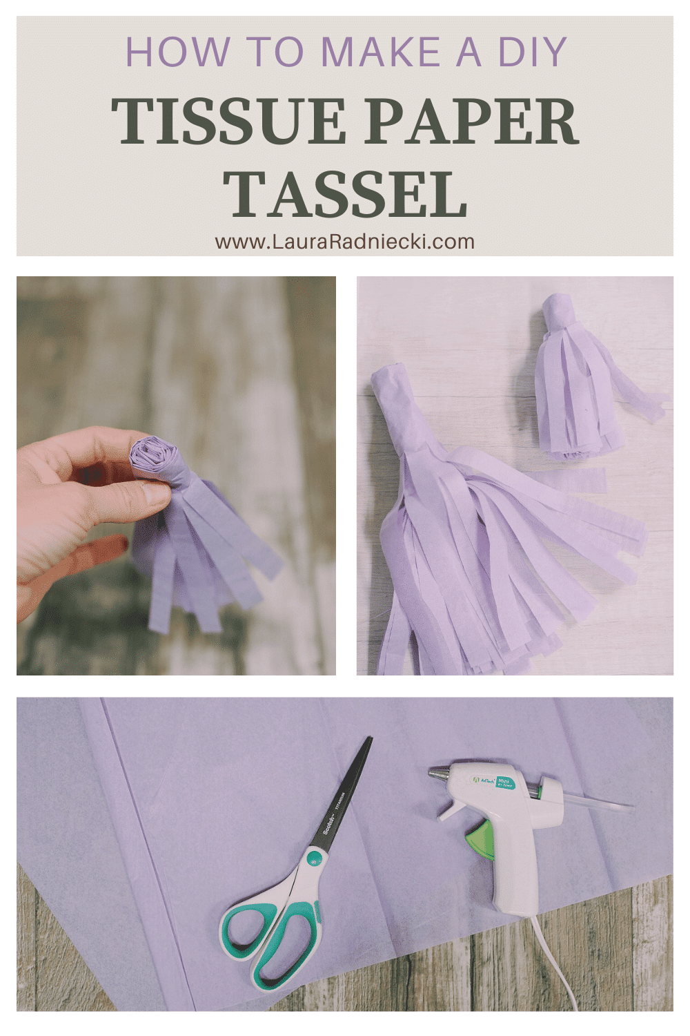 How to Make Tissue Paper Tassels | DIY Tissue Paper Crafts - Laura ...