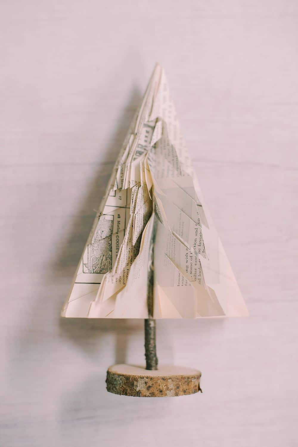 How to Make Book Page Trees | Easy Book Page Crafts - Laura Radniecki