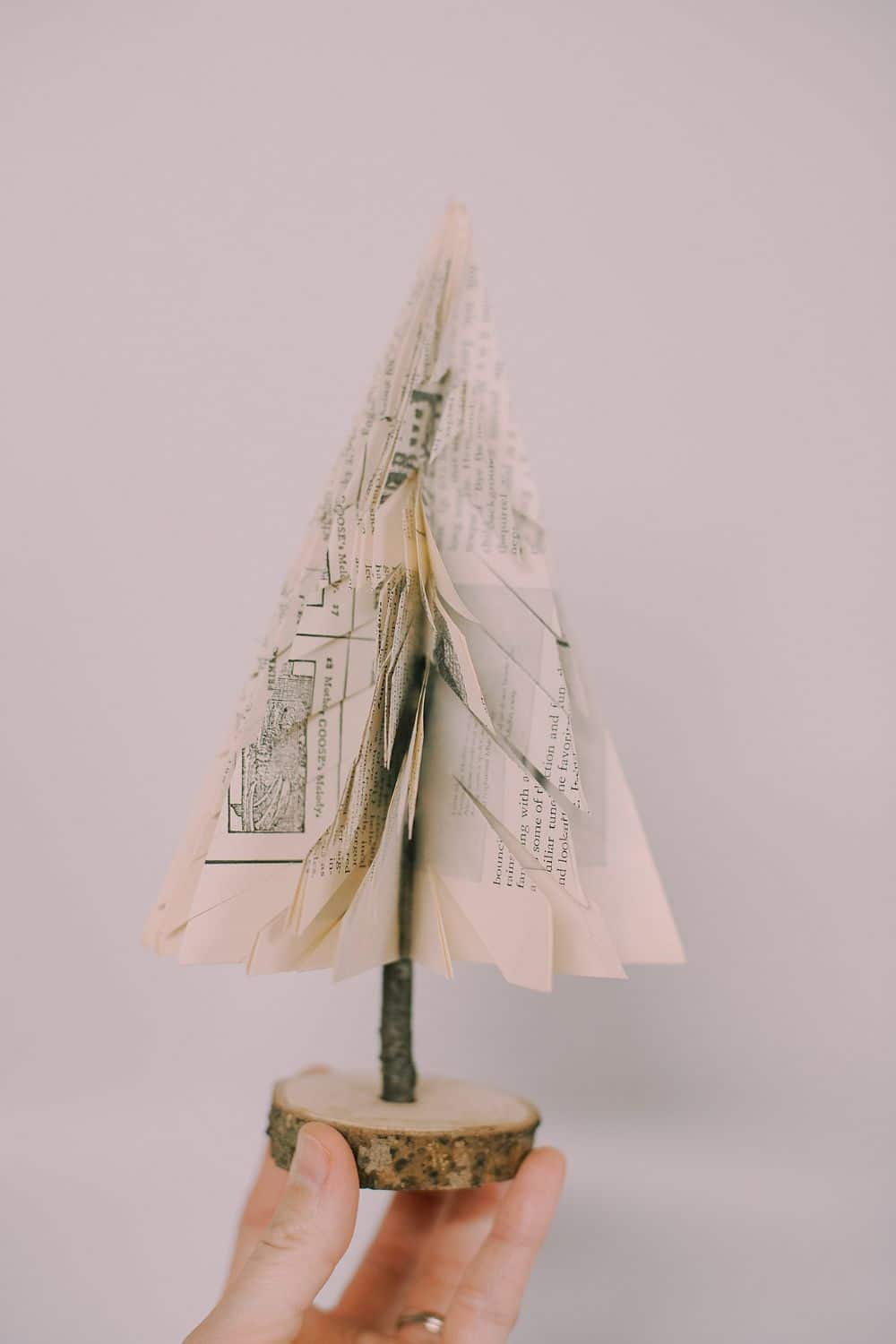 How to Make Book Page Trees | Easy Book Page Crafts - Laura Radniecki