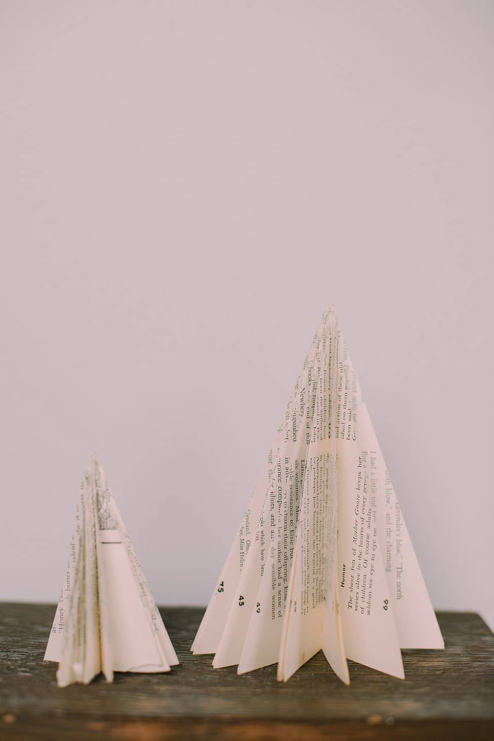 How to Make Book Page Trees | Easy Book Page Crafts - Laura Radniecki