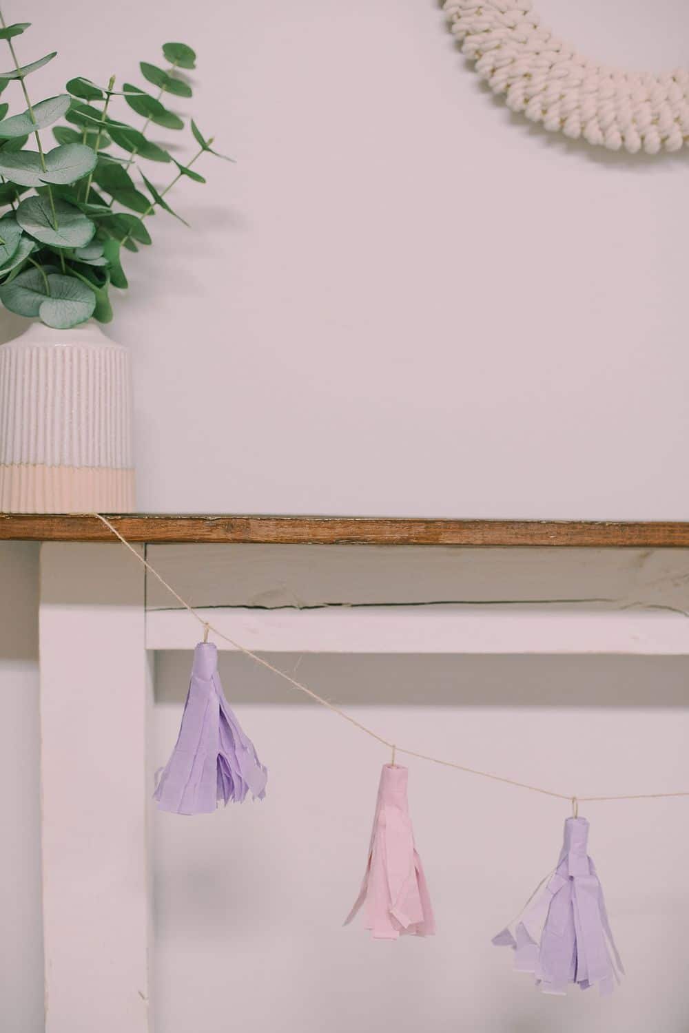How to Make a Tissue Paper Tassel Garland - Laura Radniecki