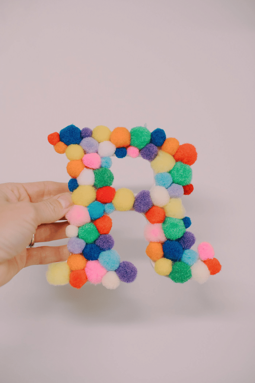 How to Make a Pom Pom Covered Letter R
