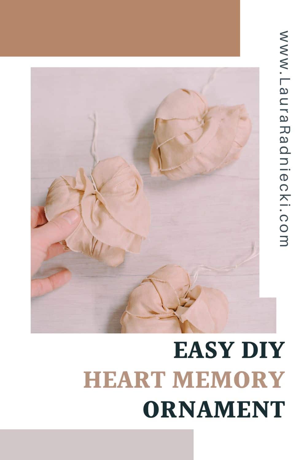 How to Make a Memory Heart Ornament - Laura Radniecki