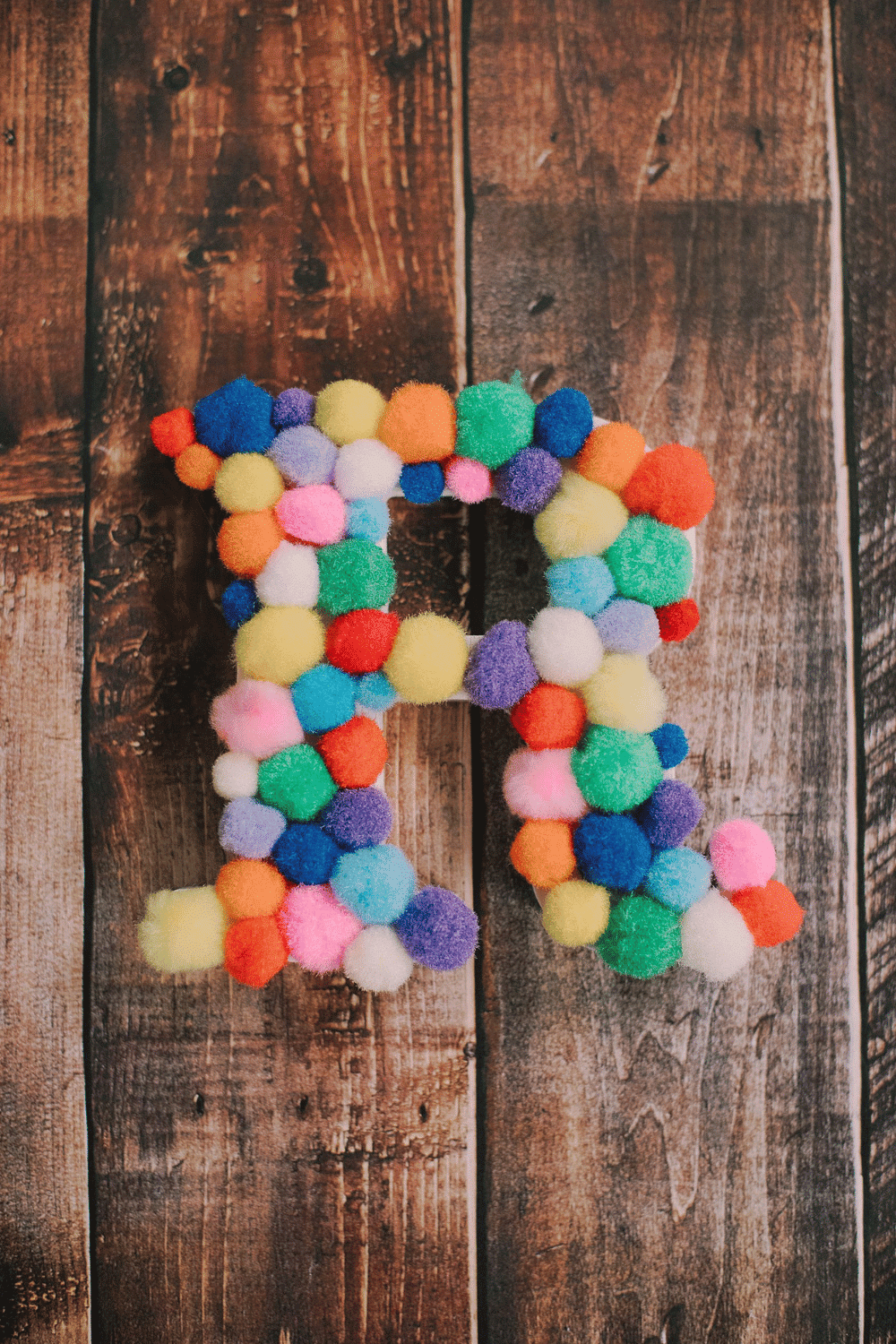 How to Make a Pom Pom Covered Letter R